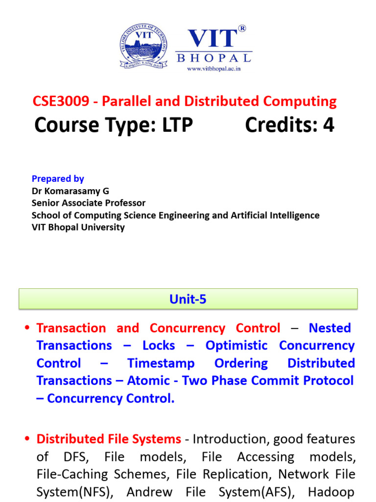 Unit-5.1 Transaction and Concurrency Control | PDF | Database Transaction | Operating System ...