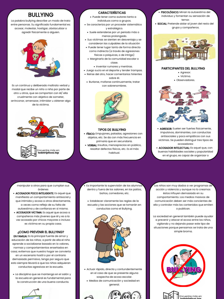 Triptico-del-Bullying (1) | PDF | Agresión | Psicología Social