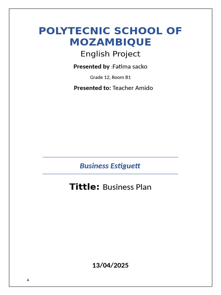 Polytecnic School of Mozambique | PDF | Brand | Popcorn