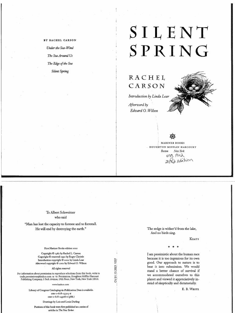 Excerpt From Carsons Silent Spring | PDF | Radiation | Poison