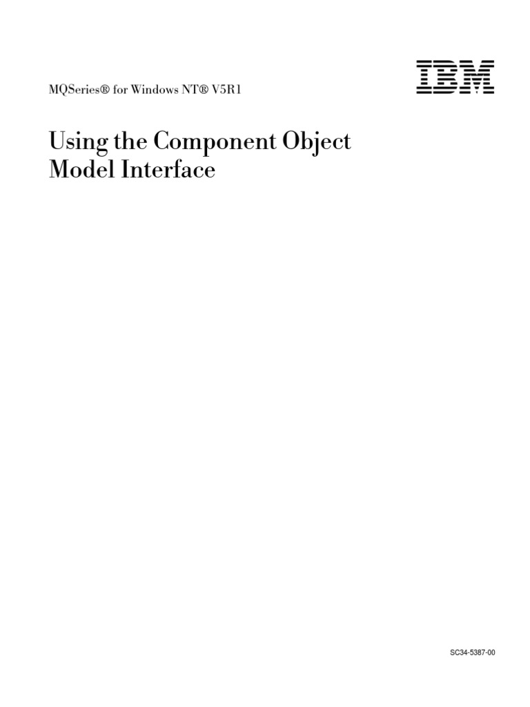 Using The Component Model Interface Pdf Component Object Model Class Computer Programming 