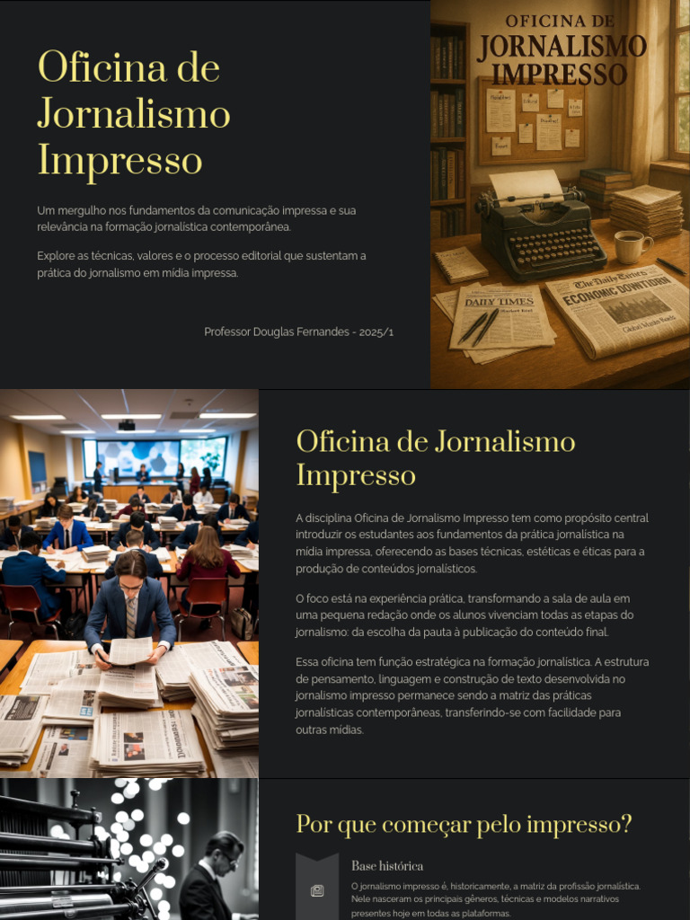 Oficina de Jornalismo Impresso | PDF