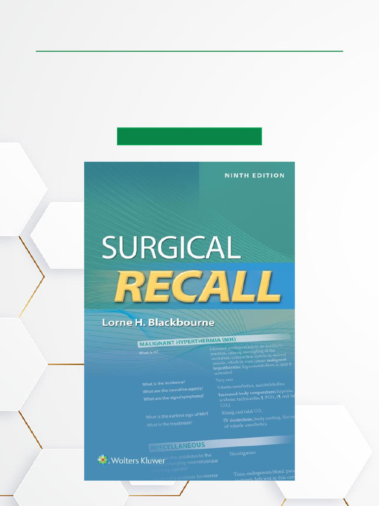 Quick Download Surgical Recall 9th Edition Updated Edition Download ...