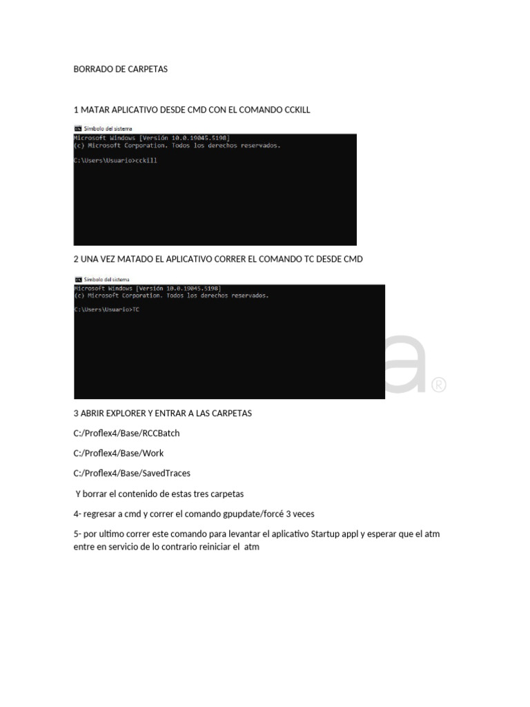 BORRADO DE CARPETAS San | PDF