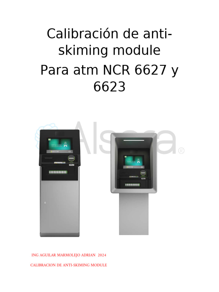 Calibración ATM NCR 6623 y 6627 | PDF | Informática | Hardware de la ...