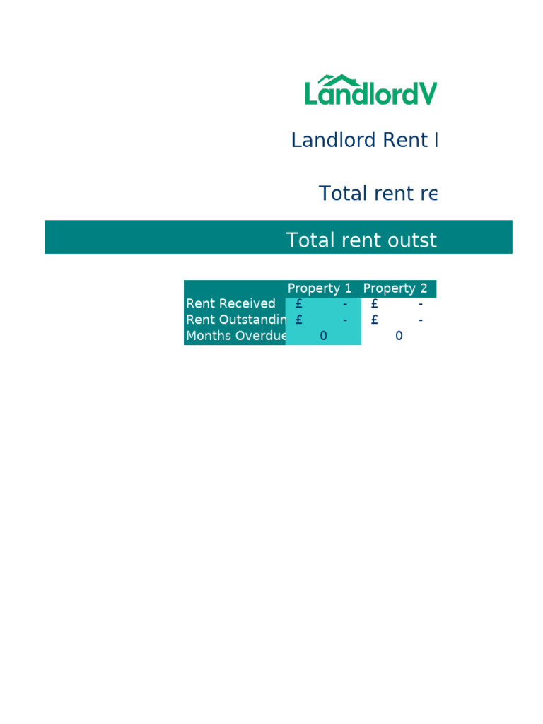 Landlord Rent Payment Tracker Template | PDF | Leasehold Estate | Landlord