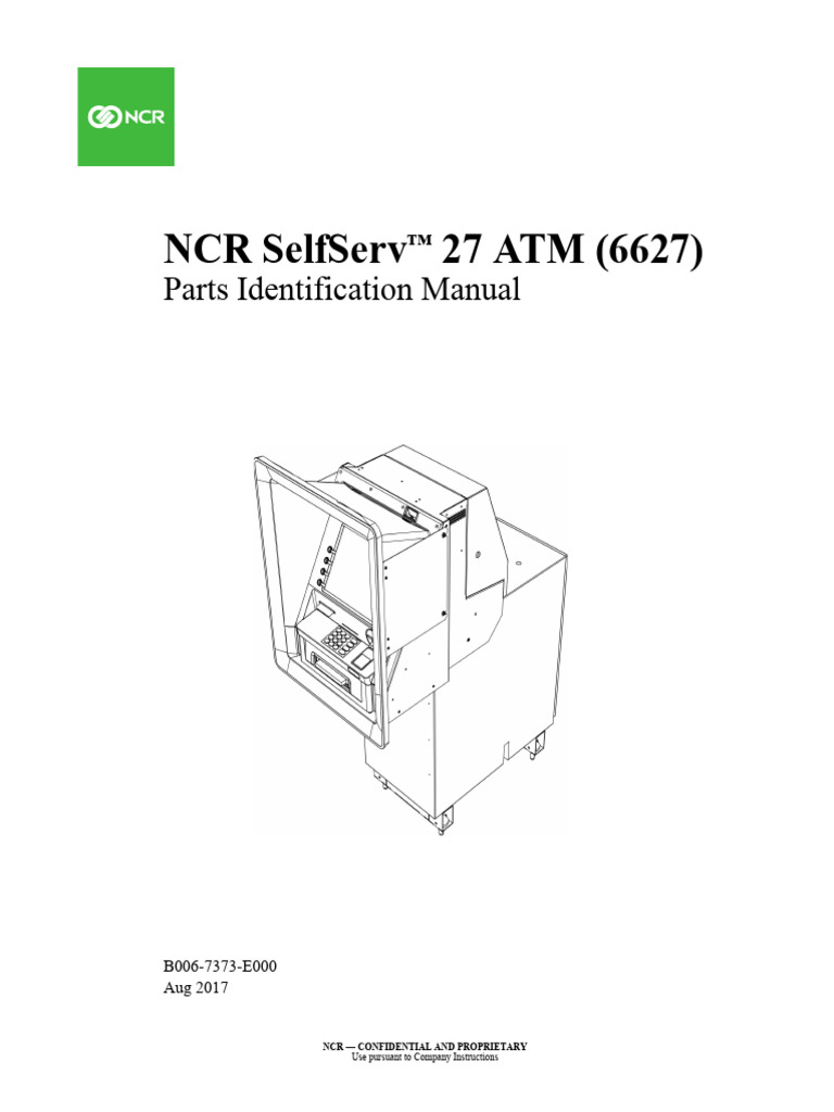 NCR SelfServ 27 ATM Parts Manual | PDF | Automated Teller Machine | Usb