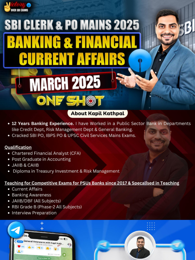 Banking Current Affairs MARCH 2025 KAPIL KATHPAL | PDF