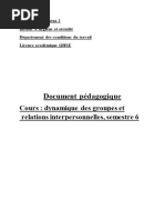 Dynamique du groupe selon Lewin | PDF | Direction | Sciences comportementales