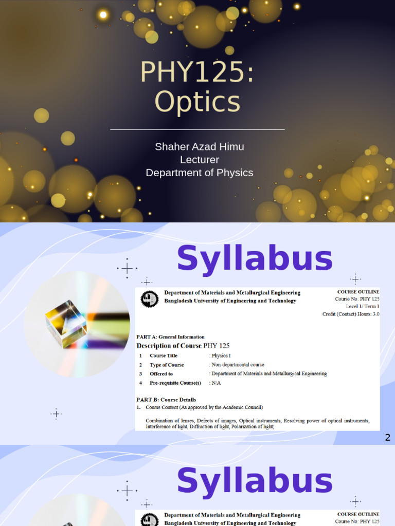 Phy 125 Optics MME Interference | PDF | Optics | Coherence (Physics)