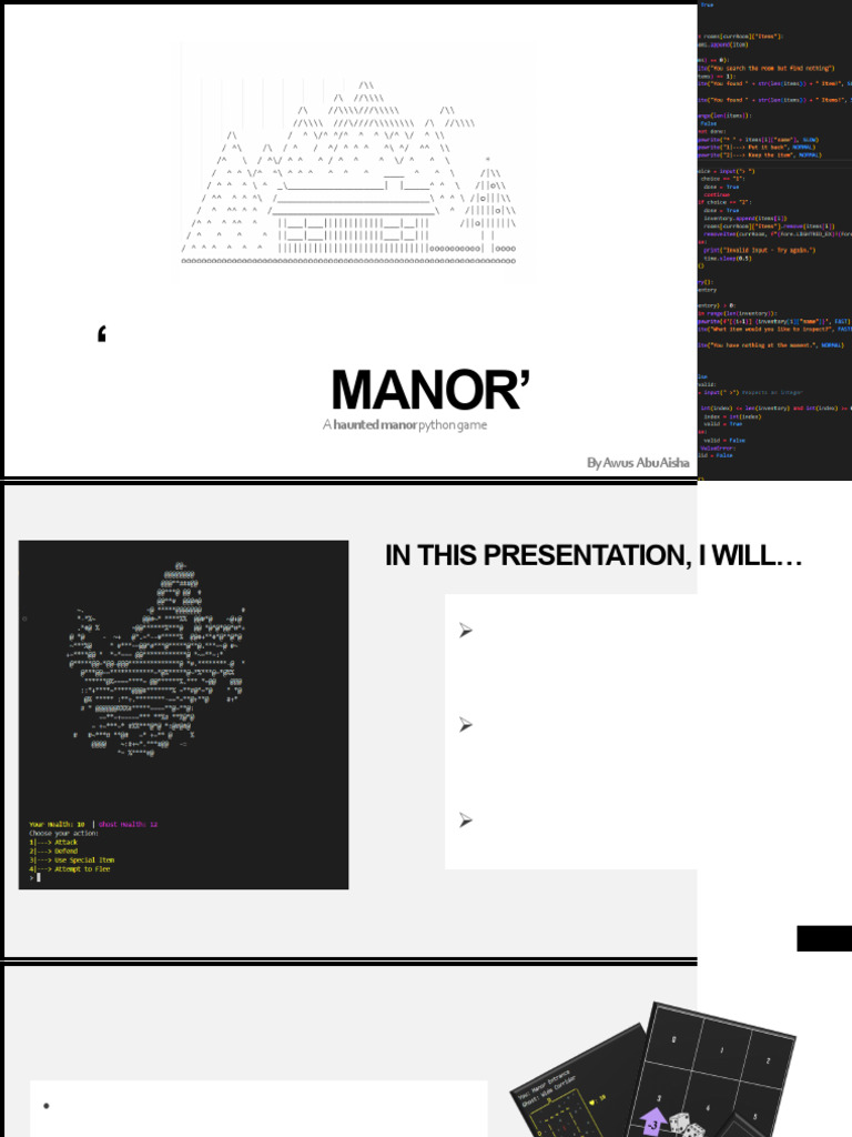 Haunted Manor Game Updated | PDF | Computer Science | Software Engineering