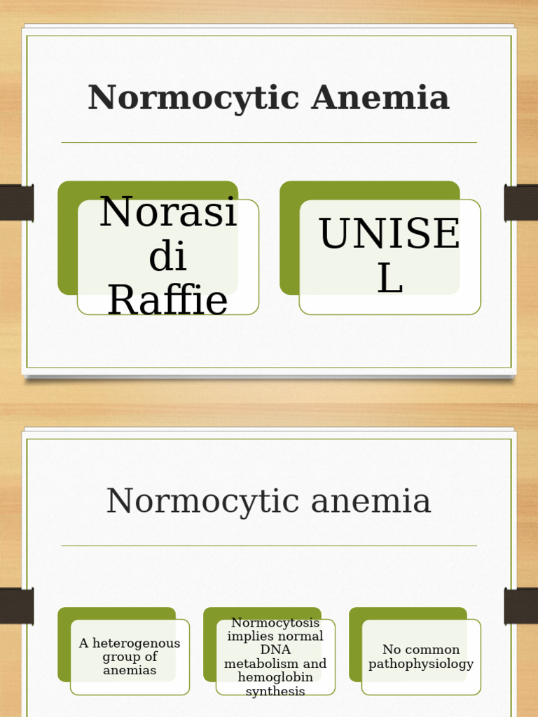 Normocytic Anemia Overview and Diagnosis | PDF | Anemia | Red Blood Cell