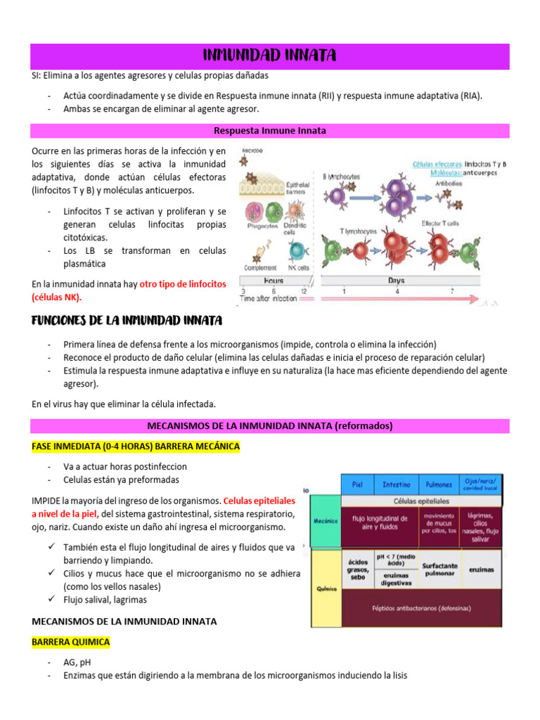C2 Inmunidad Innata | PDF | Sistema inmune | Sistema inmune innato