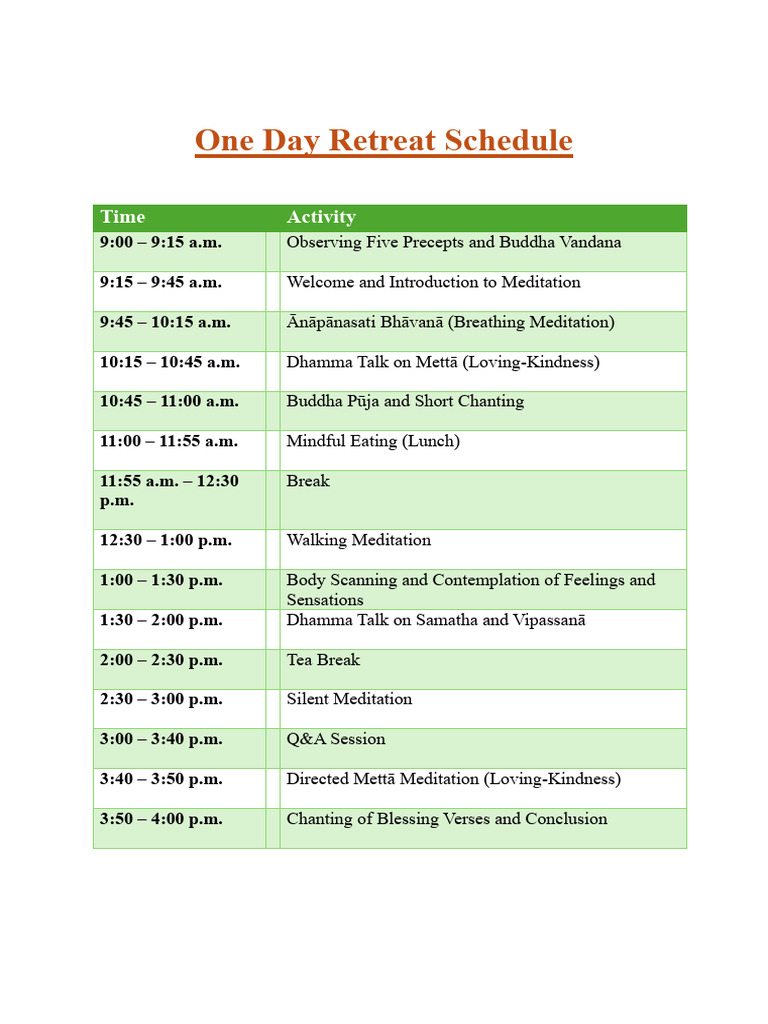 One Day Program | PDF