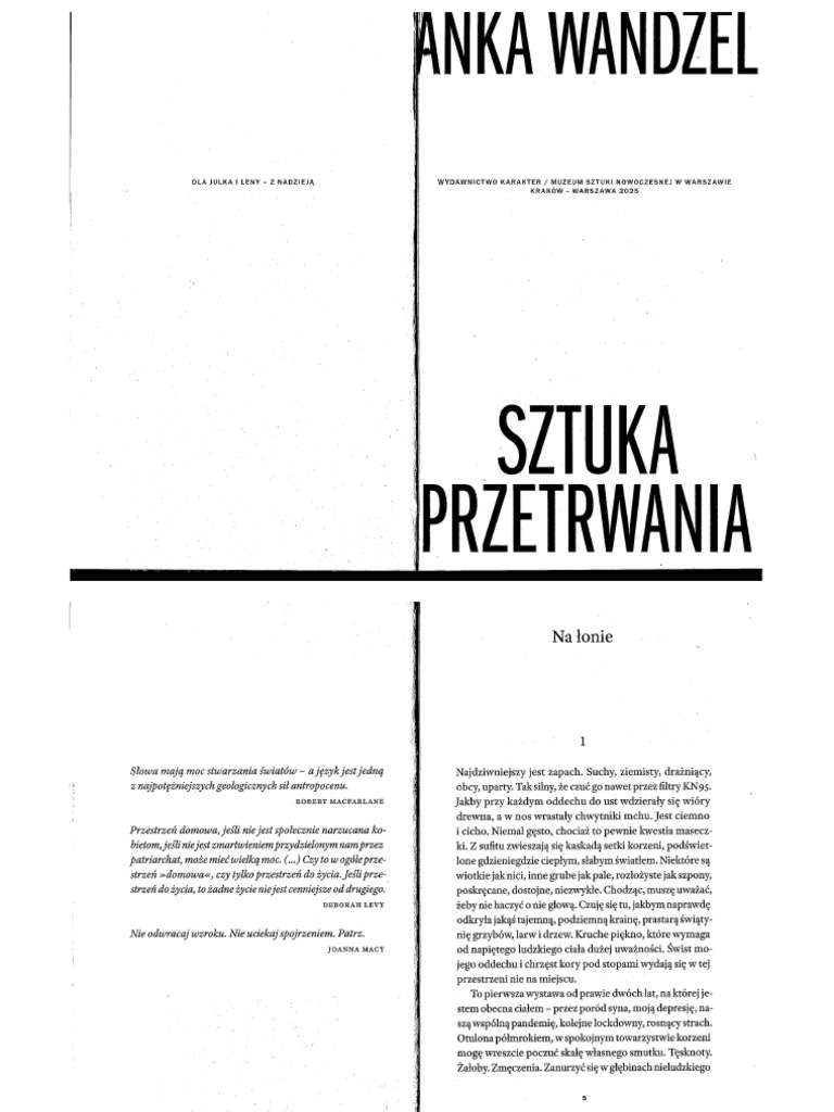 Anka Wandzel - Sztuka Przetrwania1 | PDF