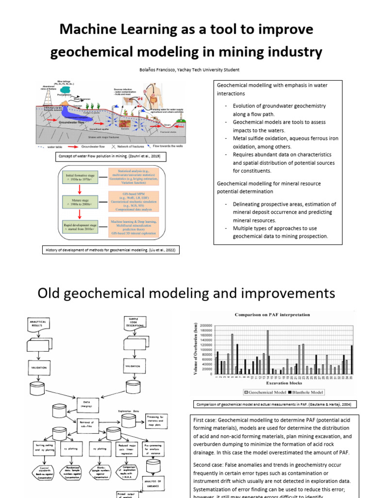 Presentation Digital Mining, Bolaños Francisco | PDF | Machine Learning | Geochemistry
