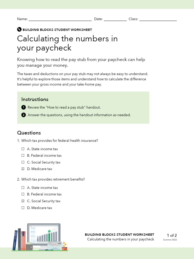 CFPB Building Block Activities Calculating-Numbers-Your-Paycheck ...