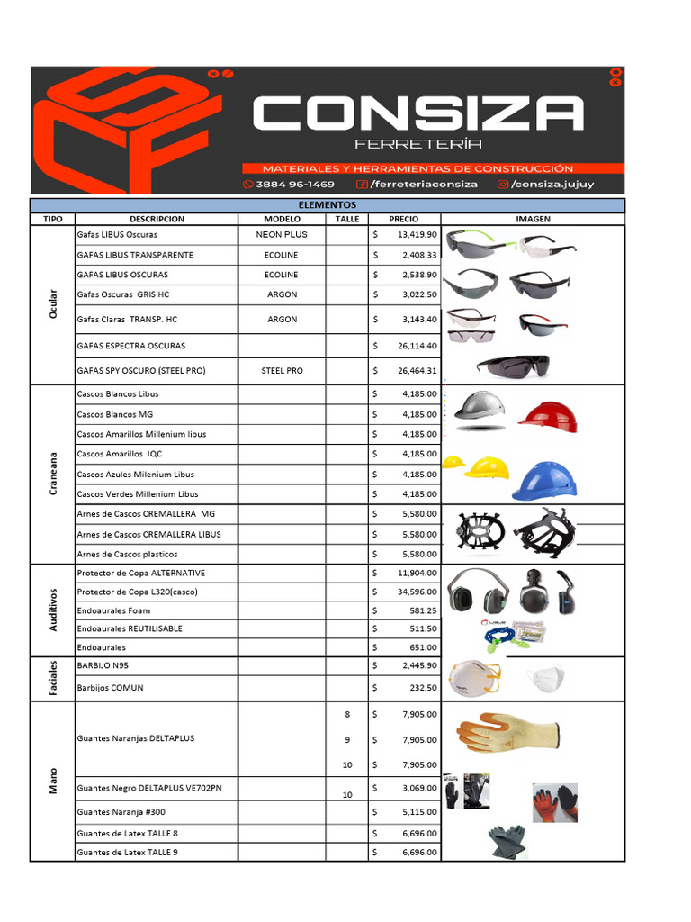 Catalogo Ropa y Epp | PDF