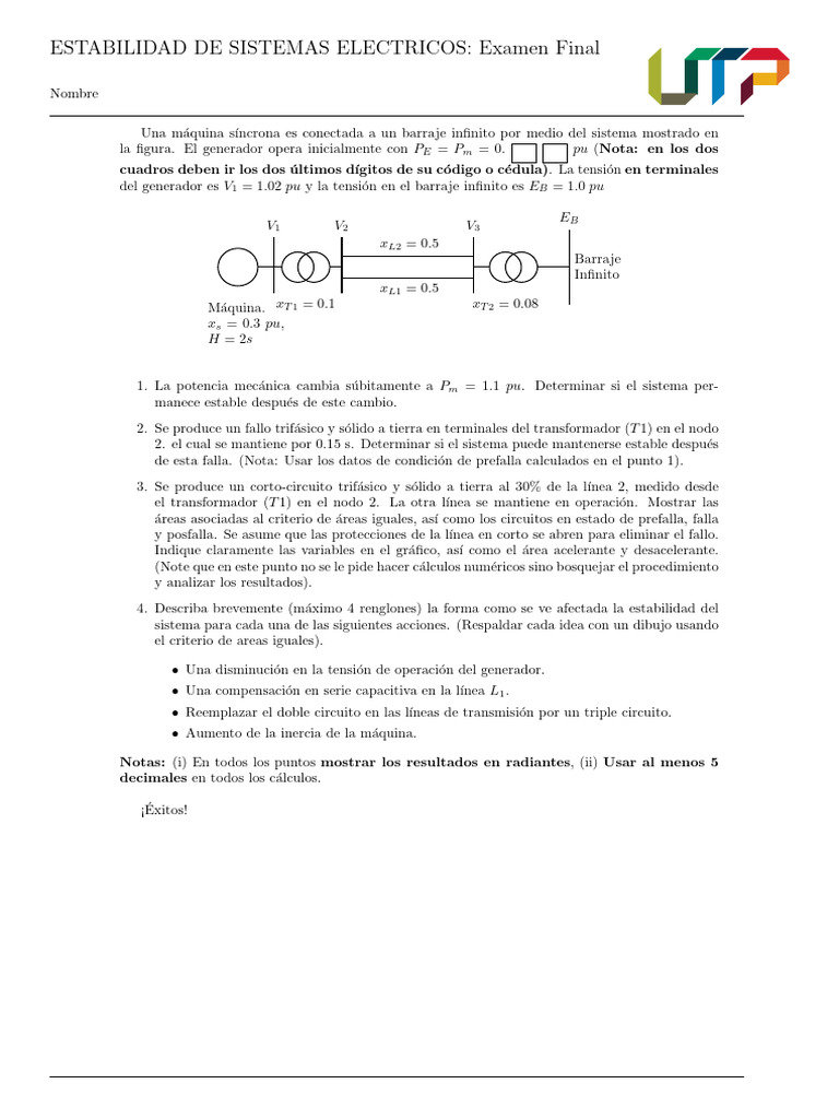 Final 2020a Esep | PDF | Transformador | Electricidad