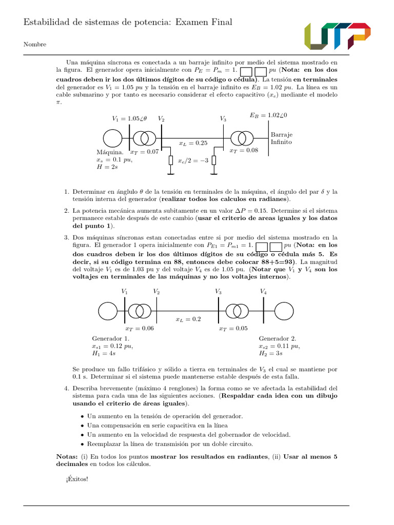 Final 2020b Esep | PDF | Electricidad | Ingenieria Eléctrica