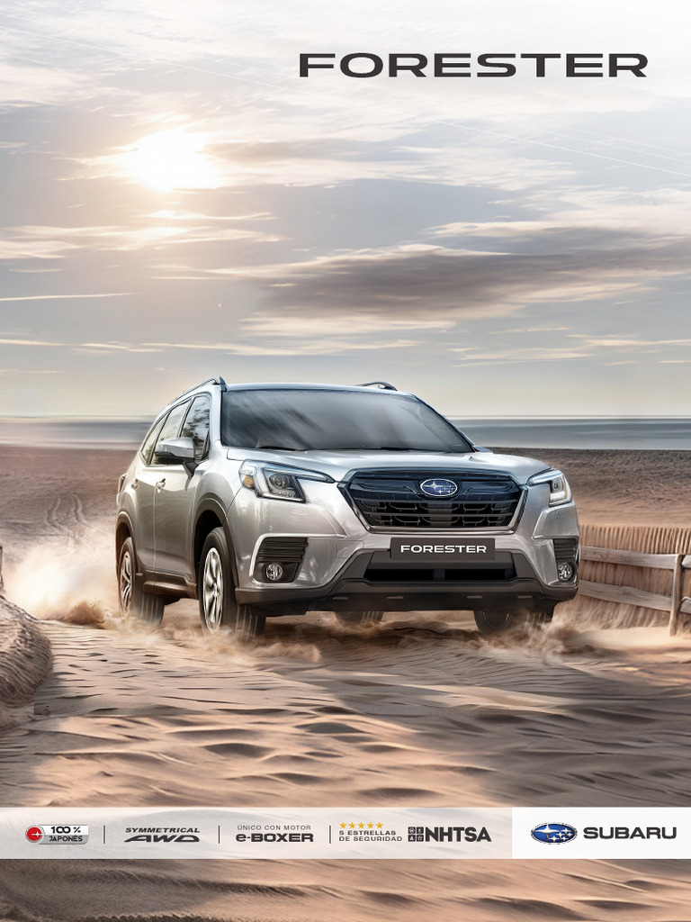 Af Forester 2024 Ficha Tecnica Et7 | PDF | Sistema de freno antibloqueo | Estilos de carrocería
