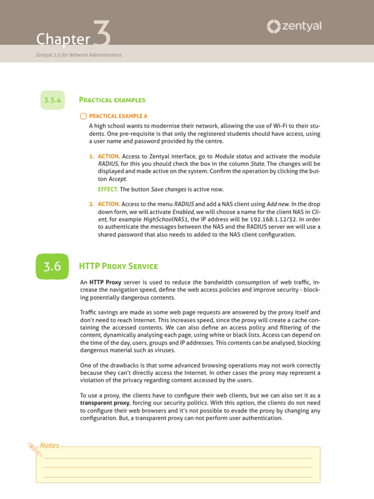 Zentyal Administrators Book Example HTTP Proxy | PDF | Proxy Server | Hypertext Transfer Protocol