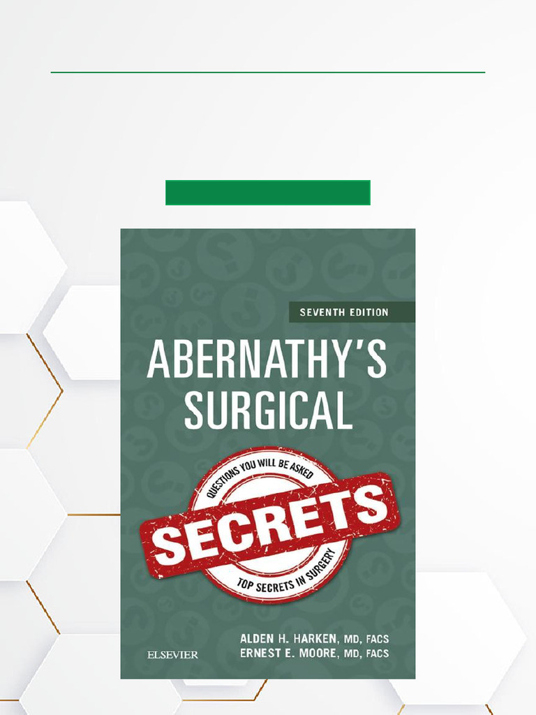 Abernathy's Surgical Secrets - 7th Edition Full Text Download | PDF ...