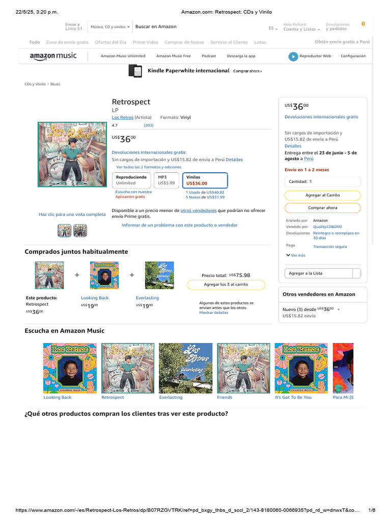 Los Retros - Retrospect - CDs y Vinilo | PDF | Disco compacto | Tecnología digital