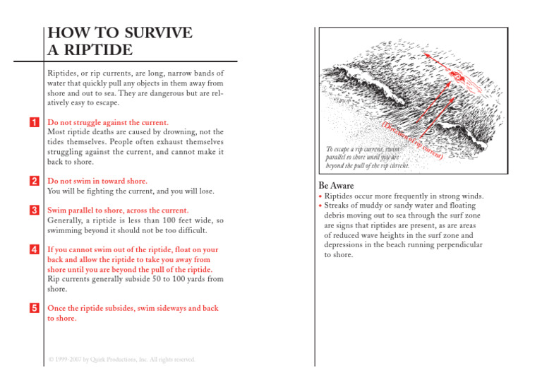 How to Survive a Riptide | PDF | Atlantic Hurricanes | Natural Disasters