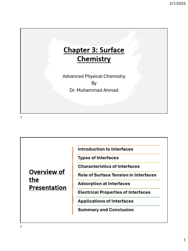 Chap 3 Adv Phys Chem | PDF | Adsorption | Catalysis