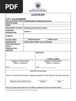 DEPED LOCATOR-SLIP Sample | PDF | Government | Business