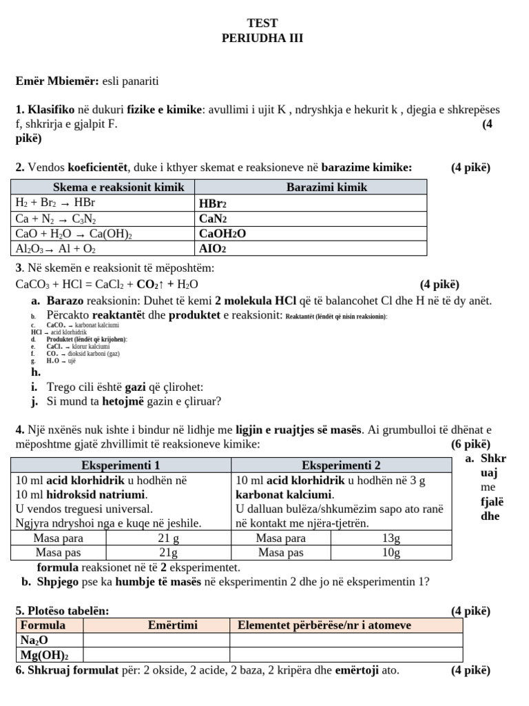 Kimi 8 Periudha III | PDF