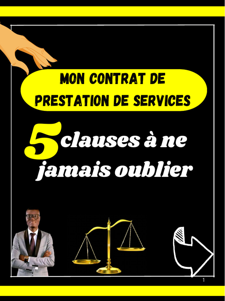 Clauses essentielles d'un contrat de service | PDF