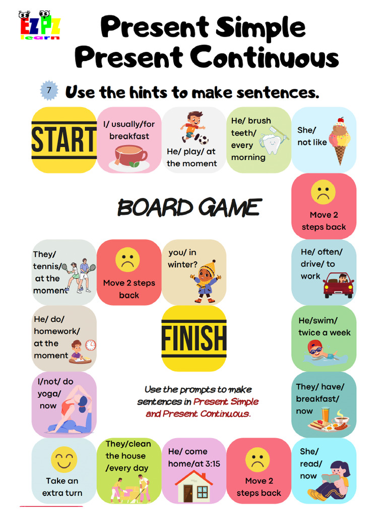 1) Present Simple Vs Present Cont - 1 Baard G | PDF