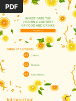 Determination of The Concentration of Vitamin C by Using The DCPIP Test ...