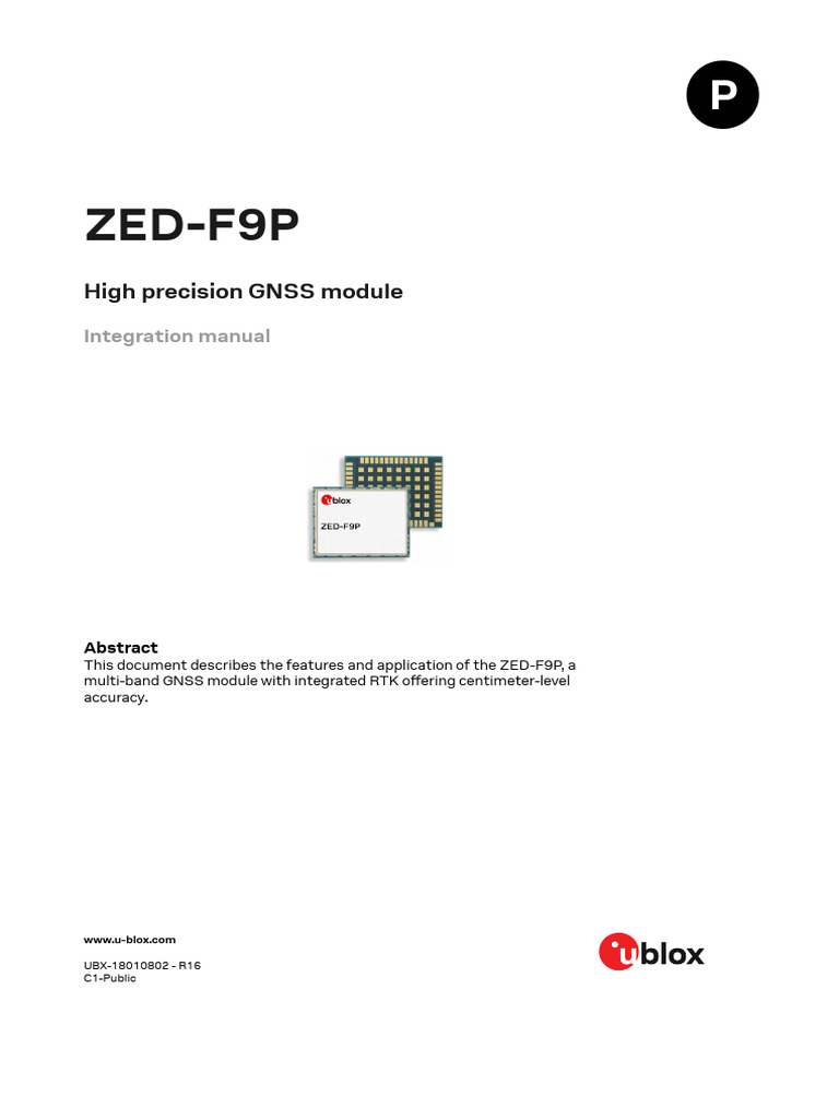 ZED-F9P IntegrationManual UBX-18010802 | PDF | Computer Engineering ...