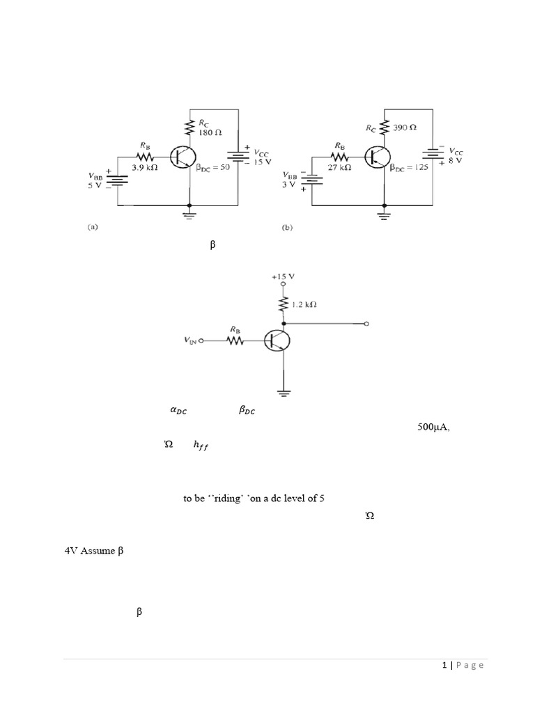 Applied Electronics Worksheet II | PDF | Amplifier | Telecommunications ...
