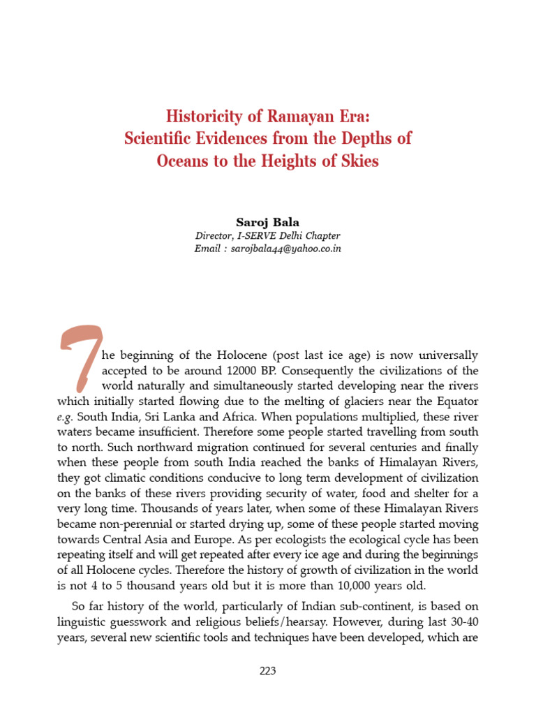 Ramayana Retold With Scientific Evidences by Saroj Bala (Author) | PDF ...