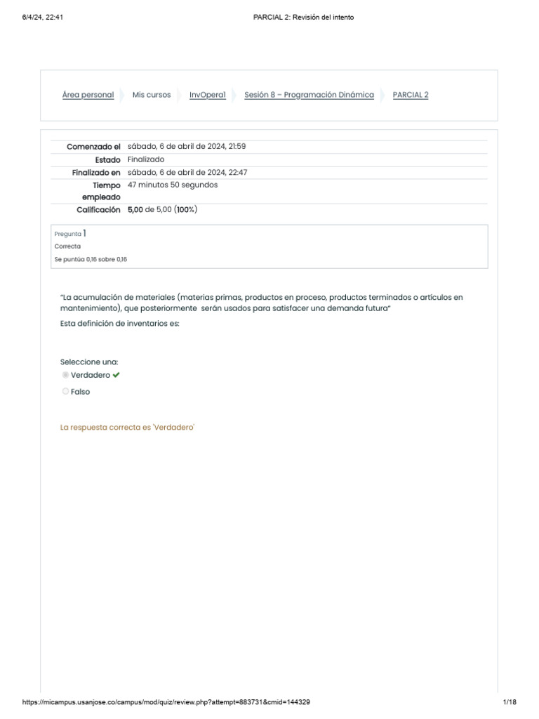 PARCIAL 2 - Revisión Del Intento Yeison-2 | PDF | Logística | La investigación de operaciones