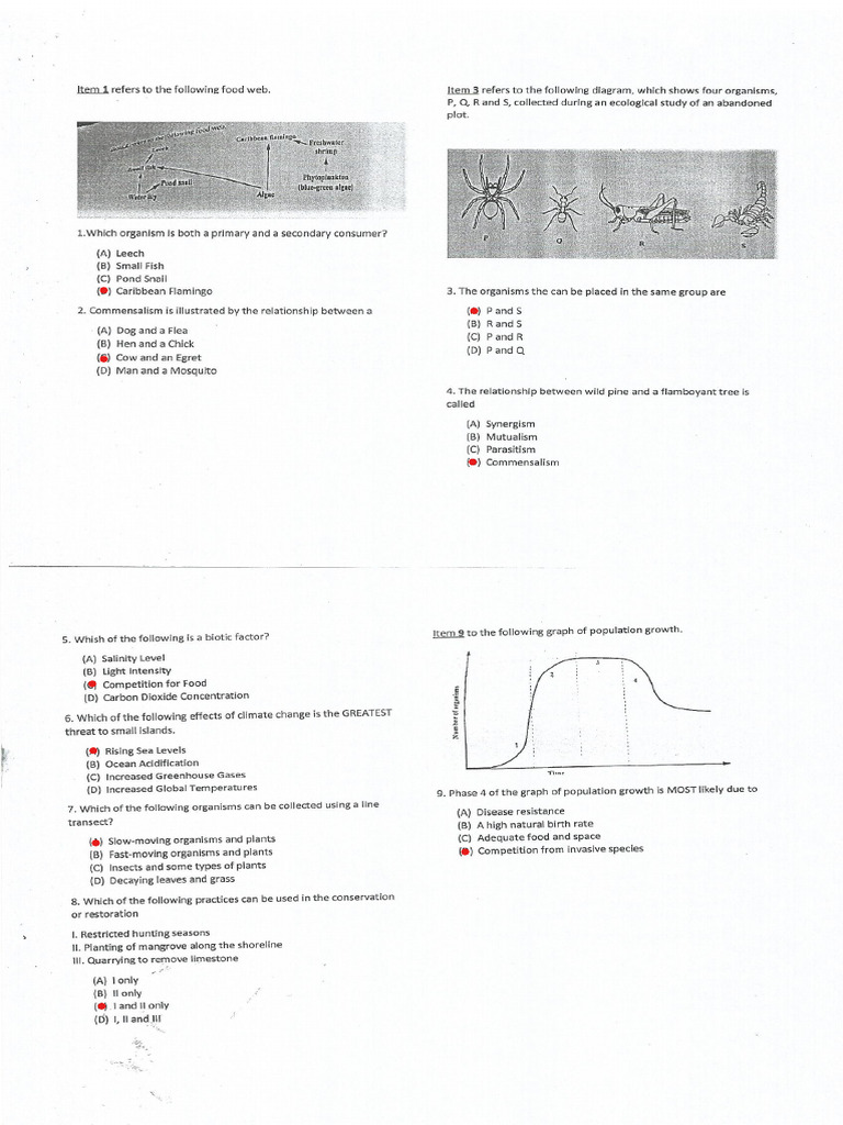 Csec Bio Jan 2019 p1 | PDF