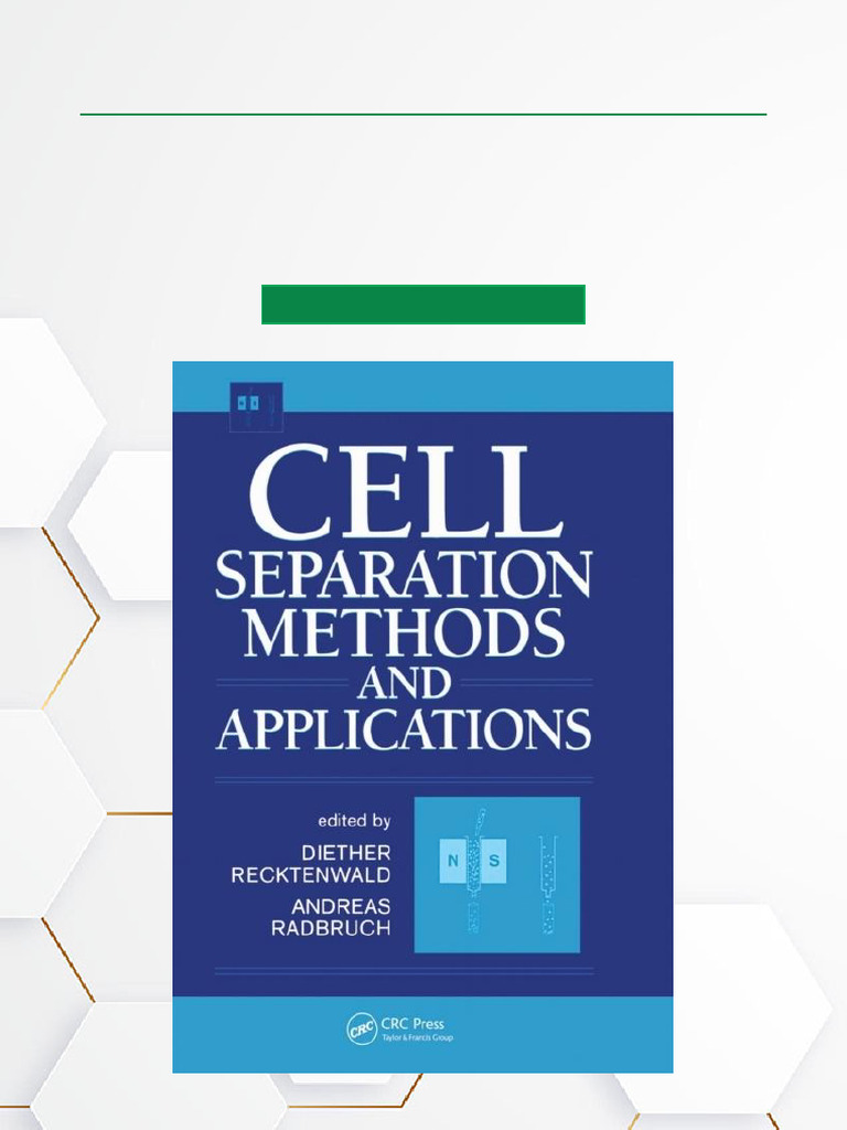 Cell Separation Methods and Applications 1st Edition (FULL VERSION ...