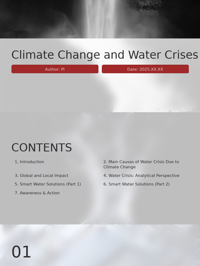 Climate Change's Water Crisis Explained | PDF | Water Scarcity | Water