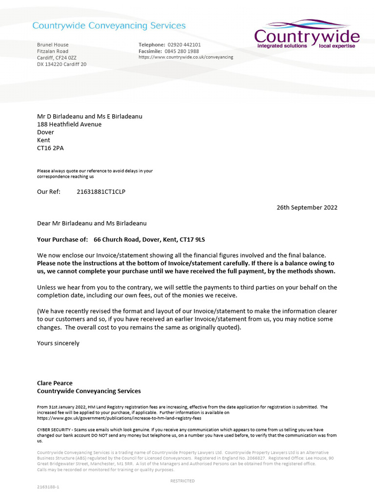 Brunel House Fitzalan Road Cardiff, CF24 0ZZ DX 134220 Cardiff 20 02920 ...
