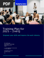 TUV India Training Calendar 2025 | PDF