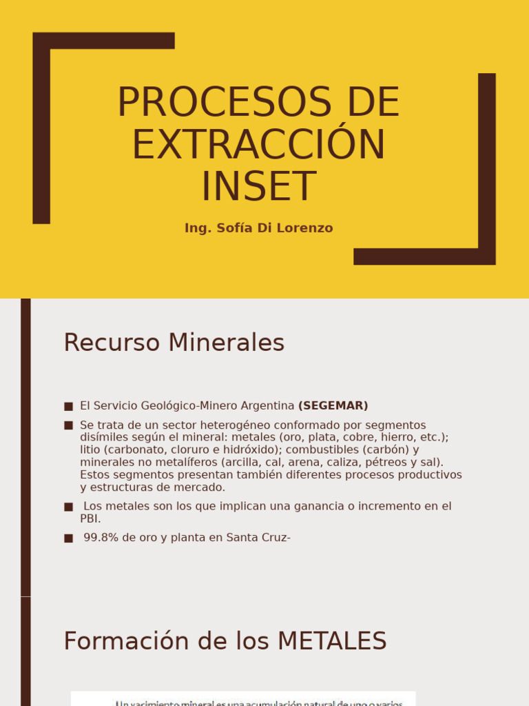 Procesos de Extracción | PDF