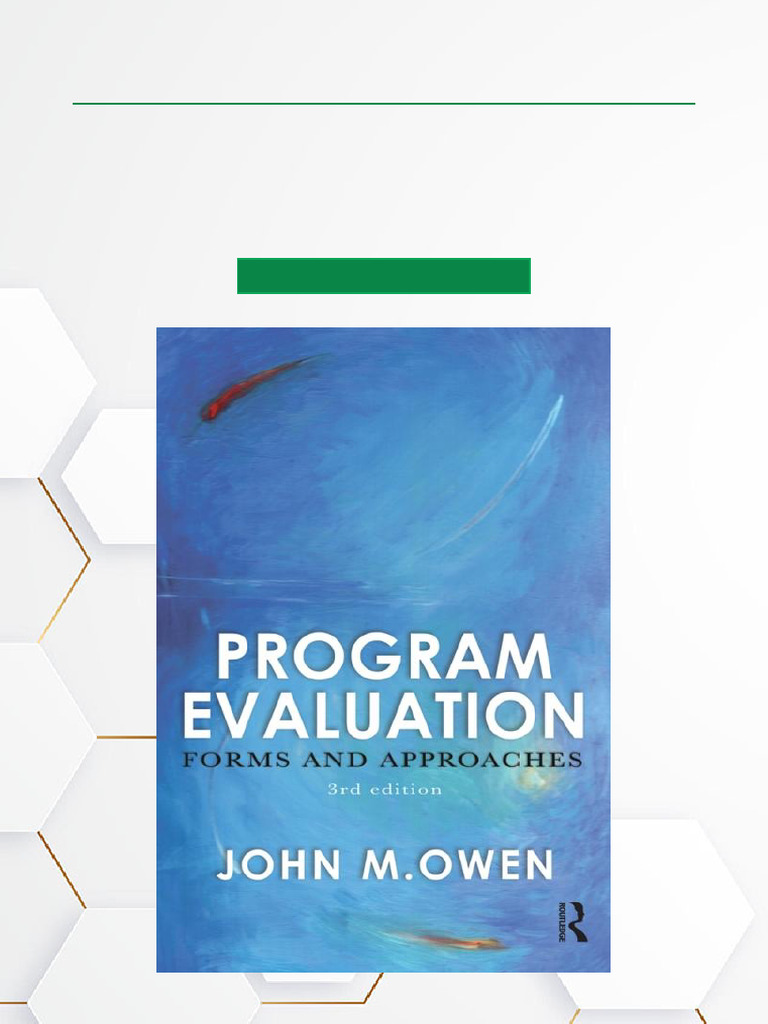Program Evaluation Forms and Approaches, 3rd Edition Full-Feature Download | PDF | Dietary Fiber ...