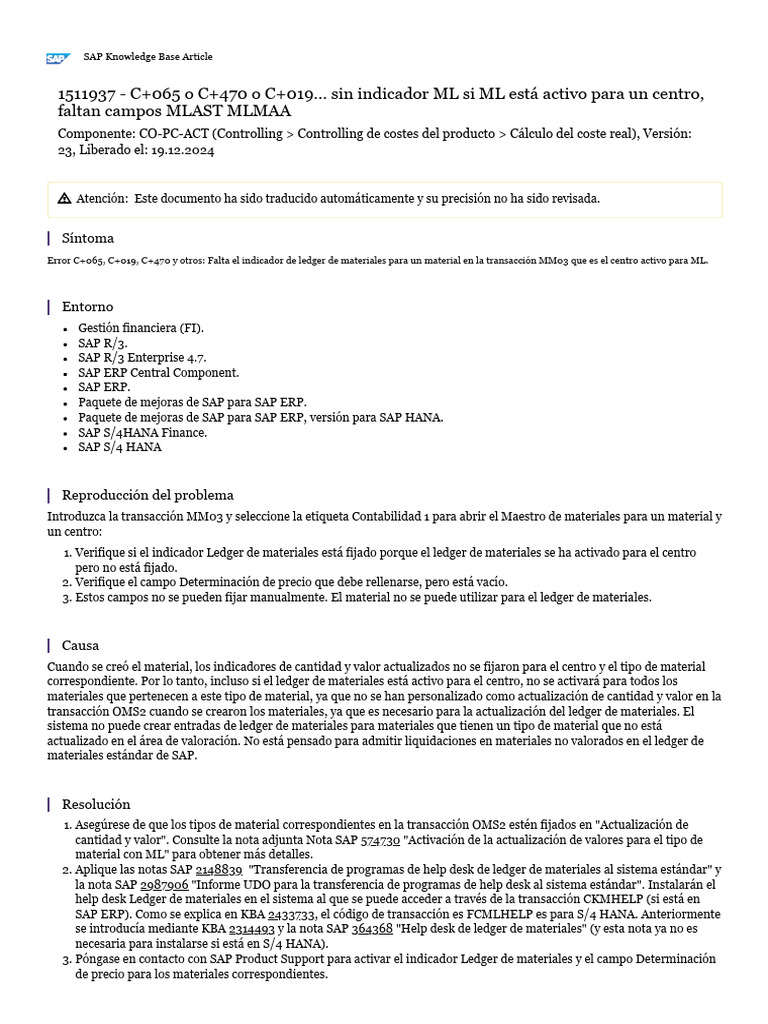 Nota SAP (Completo) | PDF | Informática | Sap Se