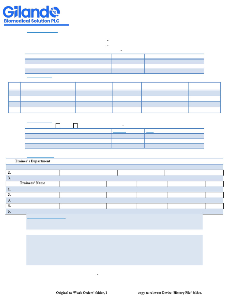 Machine Installation Report Form | PDF