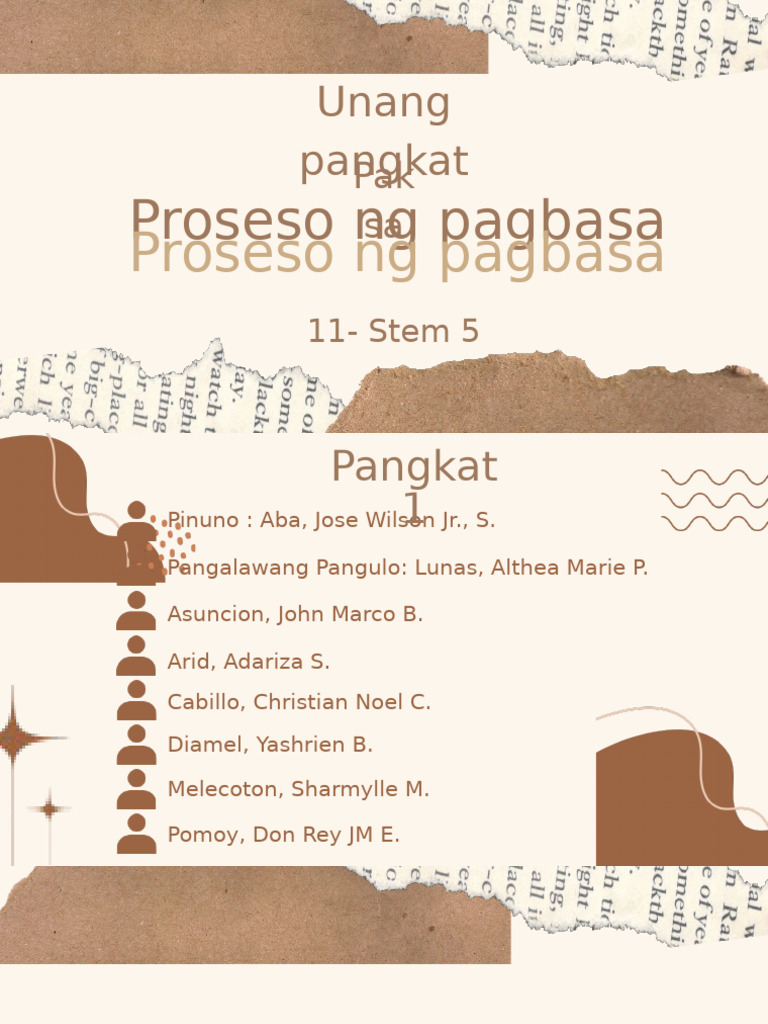 Pangkat 1 - Proseso NG Pagbasa | PDF