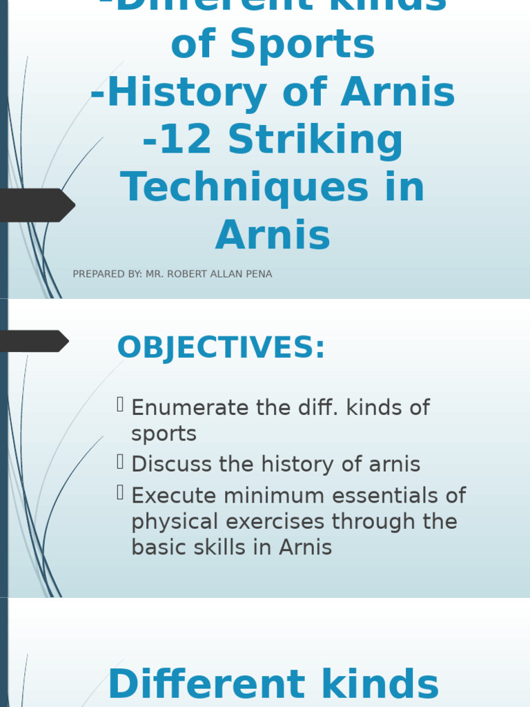 Different Kinds of Sports | PDF | Individual Sports | Combat Sports